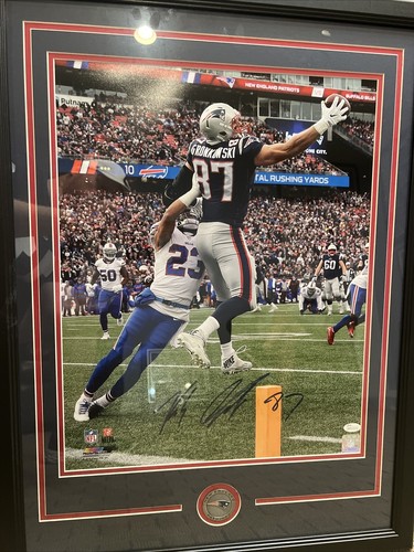 Rob Gronkowski Gronk Signed 16x20 Framed Autograph JSA COA New England ...