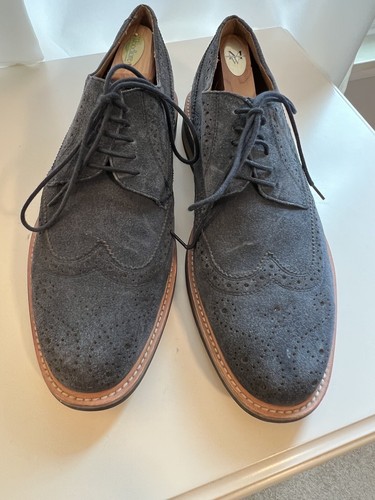 REACTION KENNETH COLE Mens 10.5 Blue Red Contrast Wingtip Klay Oxford ...