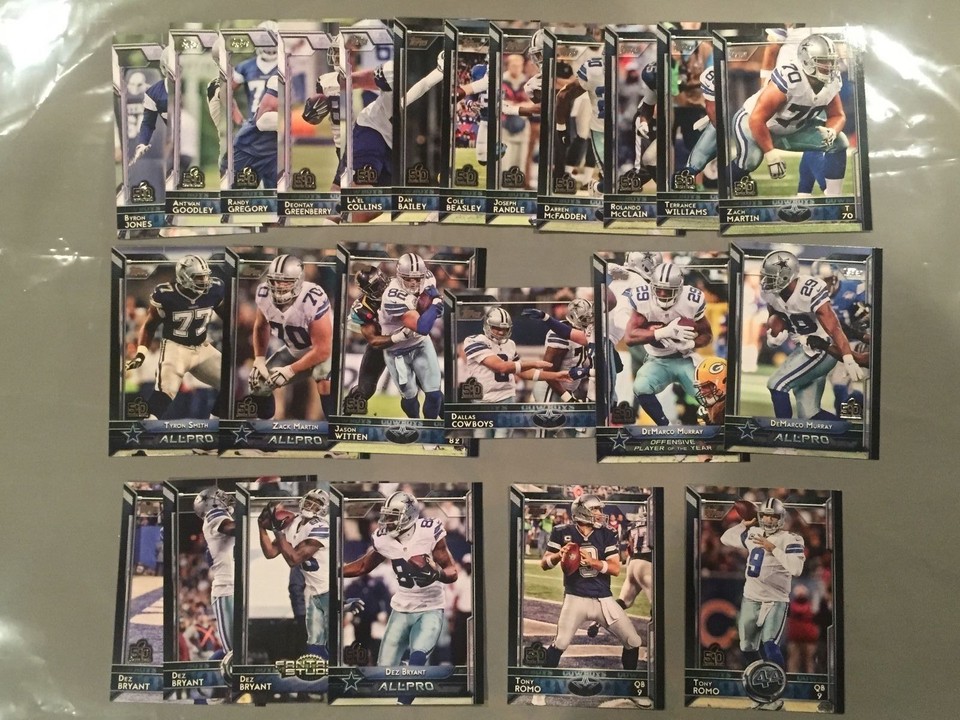 2015 Limited Release Super Bowl 50 Logo Topps Football Card Team Set ...