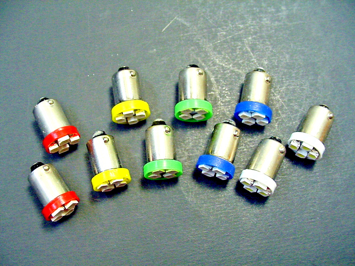 10 PK Fits Ford Linc Merc Asst LEDs Instrument Panel Dash 1815 Lights ...