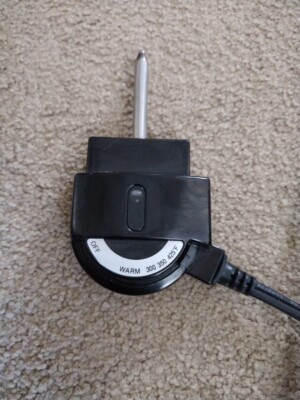 ELECTRIC SKILLET GRIDDLE TEMPERATURE CONTROL HEAT PROBE 1500W BLACK | eBay