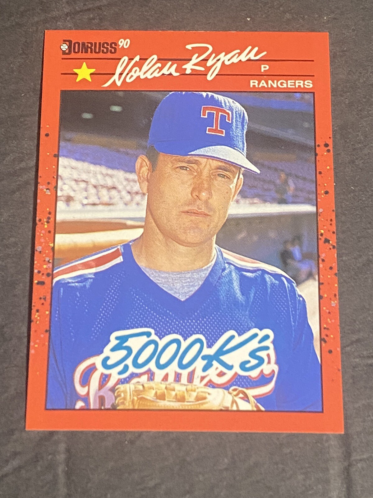 1990 DONRUSS KING OF KINGS #665 NOLAN RYAN RANGERS 5000K's BASEBALL ...