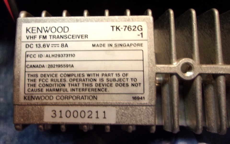 Kenwood TK-762G VHF/2 Meter 25 Watt Mobile Radio - Free Programming | eBay