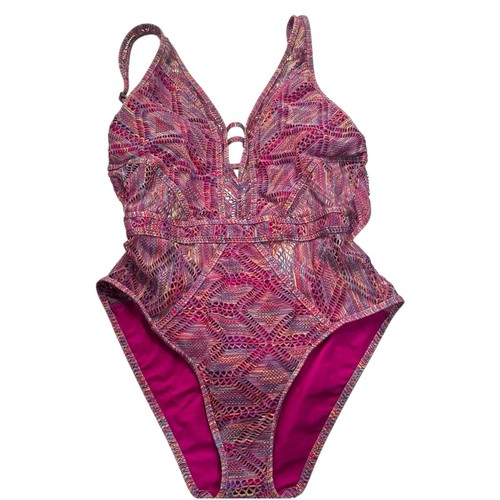 BECCA By Rebecca Virtue Show & Tell Purple One Piece Swimsuit Size ...
