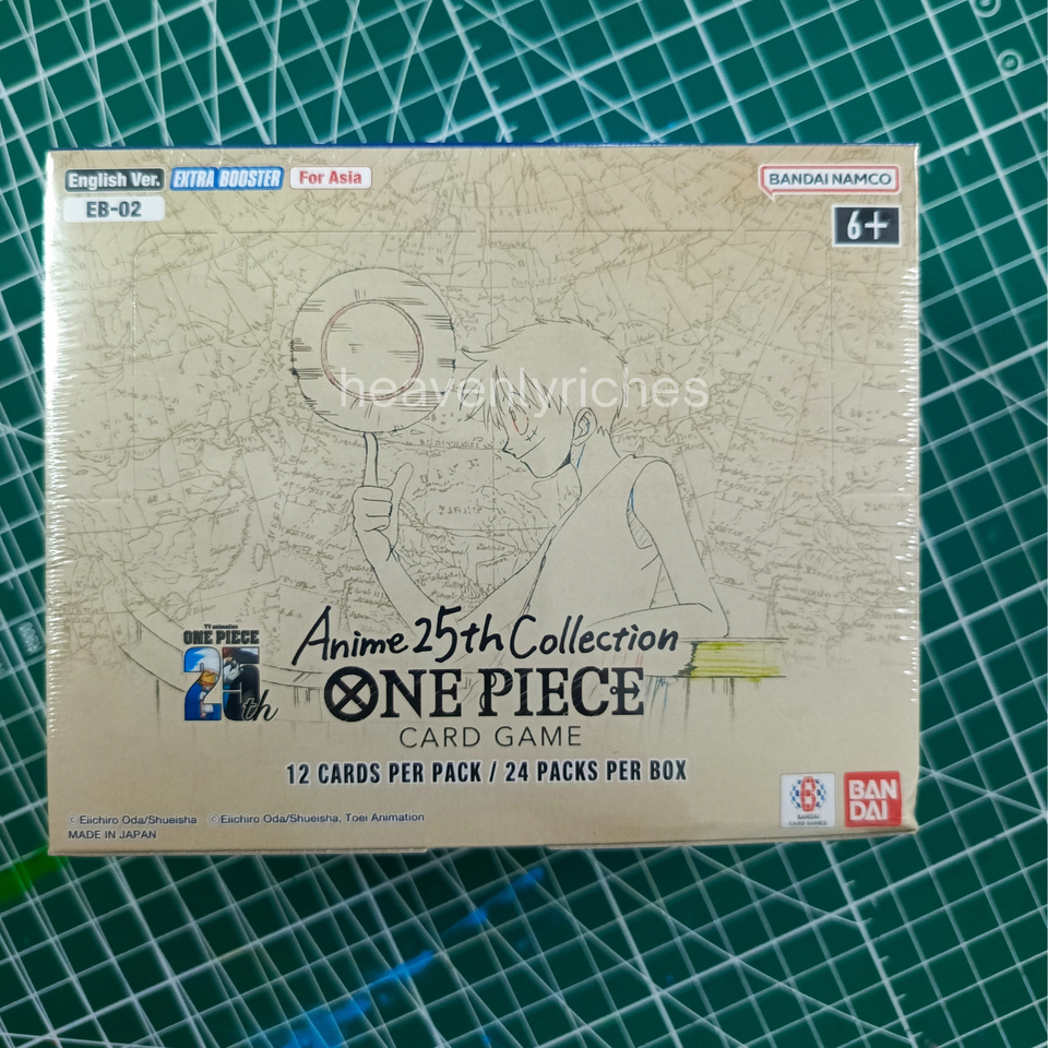 ONE PIECE Extra Booster Anime 25th Collection Box ENGLISH TCG EB02 ...