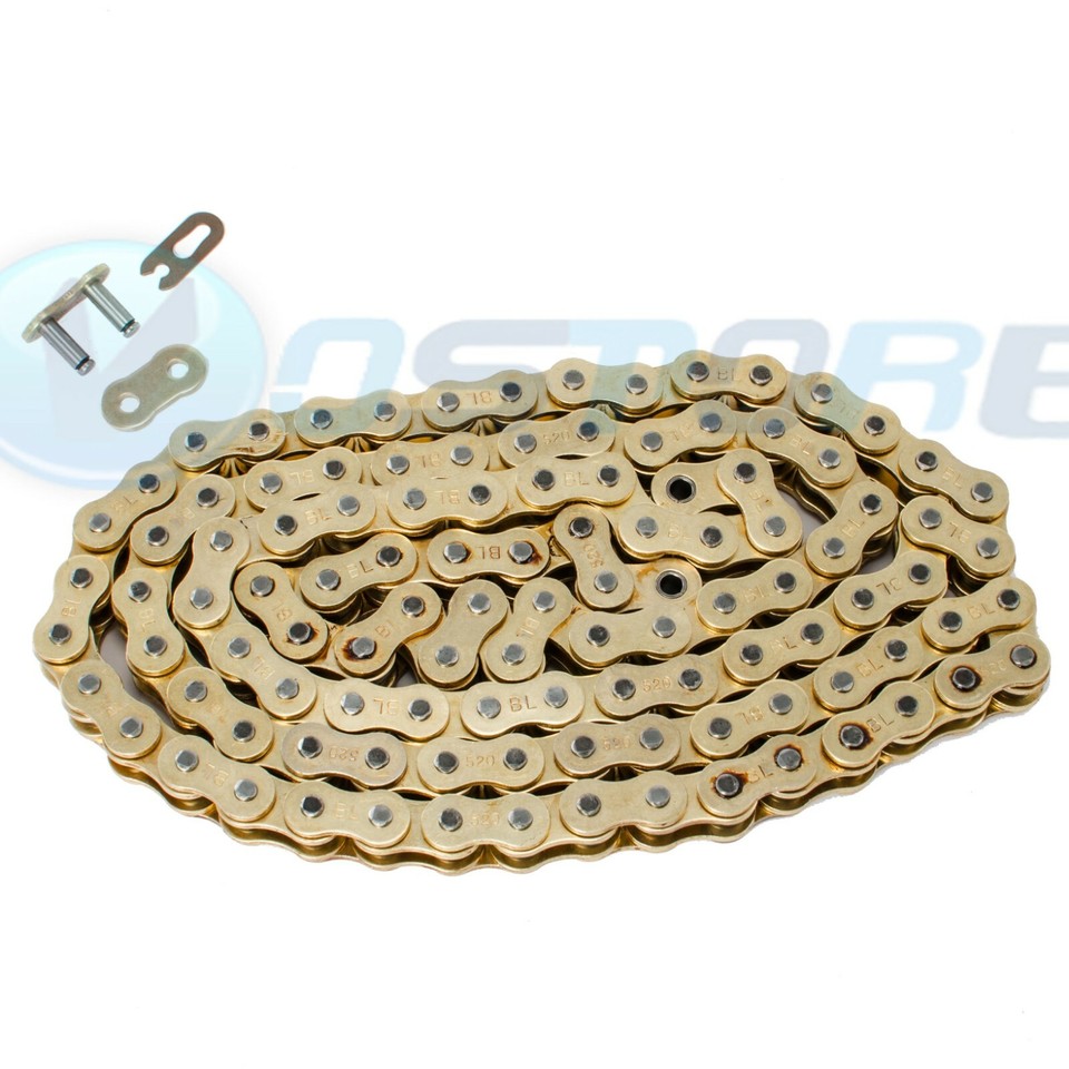 520 Gold Non O-ring Chain 110 Links 520x110 links for motorcycle | eBay