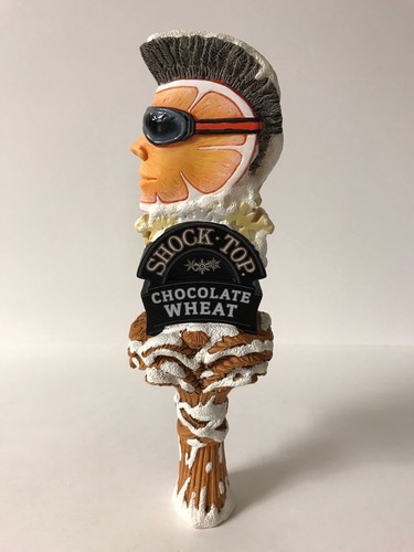 Shock Top Chocolate Wheat Tap Handle ~ Shorty ~ NEW in BOX & F/Shipn. 8 ...