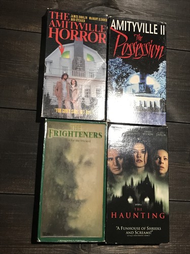 Haunted House 4 VHS Lot Frighteners Lenticular Cover Amityville Horror ...