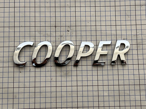 Mini Cooper trunk emblem letters set OEM Factory Genuine Stock | eBay