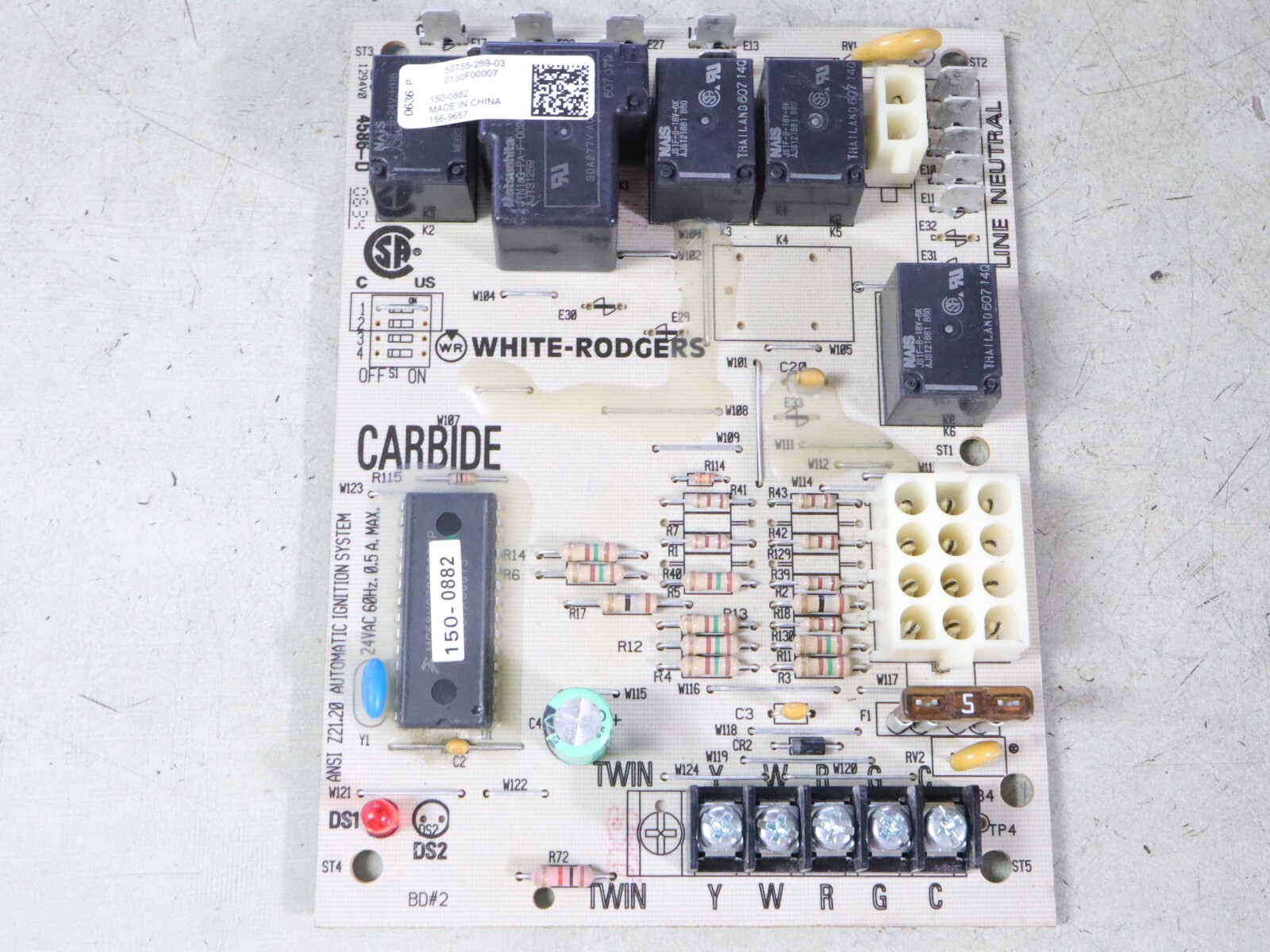 White Rodgers 0130F00007 Furnace Control Circuit Board 50T55-289-03 150 ...
