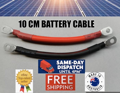 10CM BATTERY DC CABLE LEAD 100AMP 12MM SQ X 6.40SQ/0.32 INNER WITH ...