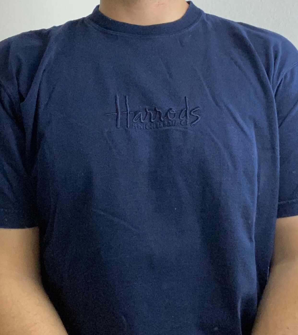 Harrods Knightsbridge Embroidered Logo Shirt Size Med… - Gem