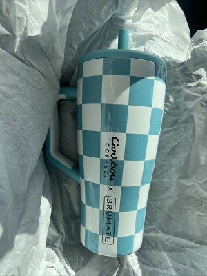 Brumate Era 30 Oz Tumbler Limited Edition Caribou Coffee Checkered NWT ...