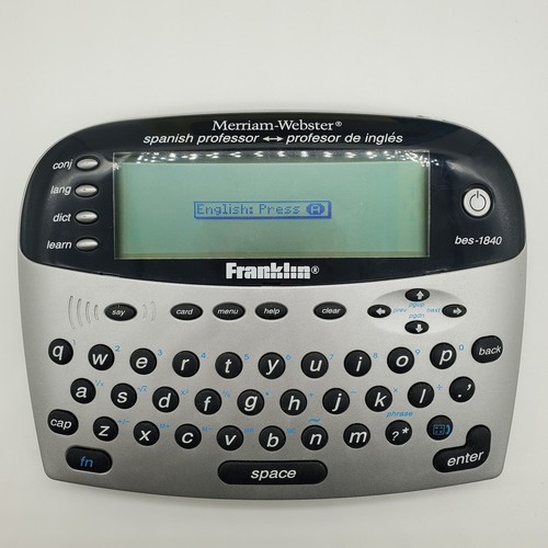 Franklin BES-1840 Speaking SPANISH-ENGLISH Electronic Dictionary ...