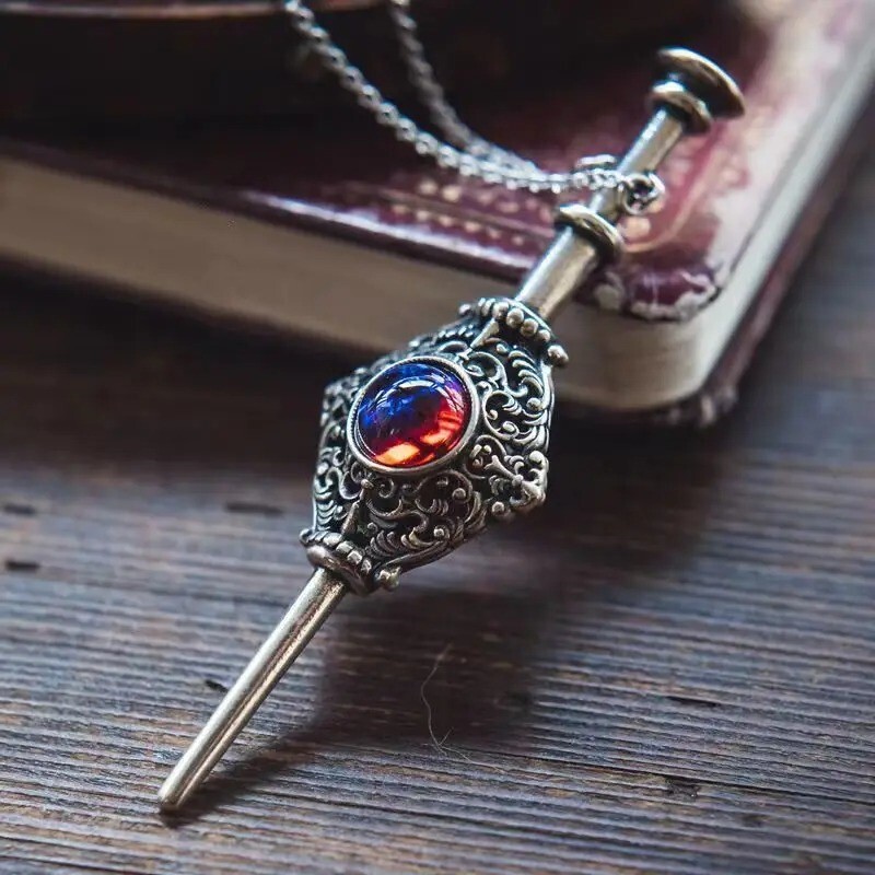 Dumbledore Grindelwald Blood Pact Pendant Necklace HP Magic Wand ...