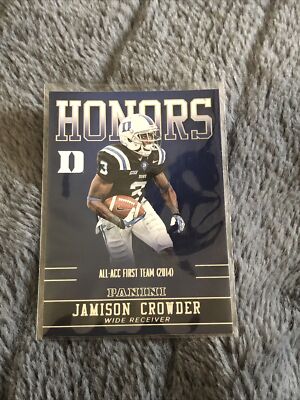2015 Panini Collegiate Duke Jamison Crowder Honors Insert | eBay