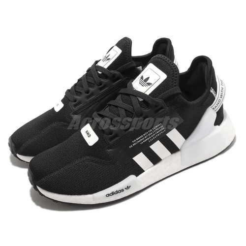 adidas Originals NMD_R1.V2 Boost Black White Men Unisex Casual Shoes ...