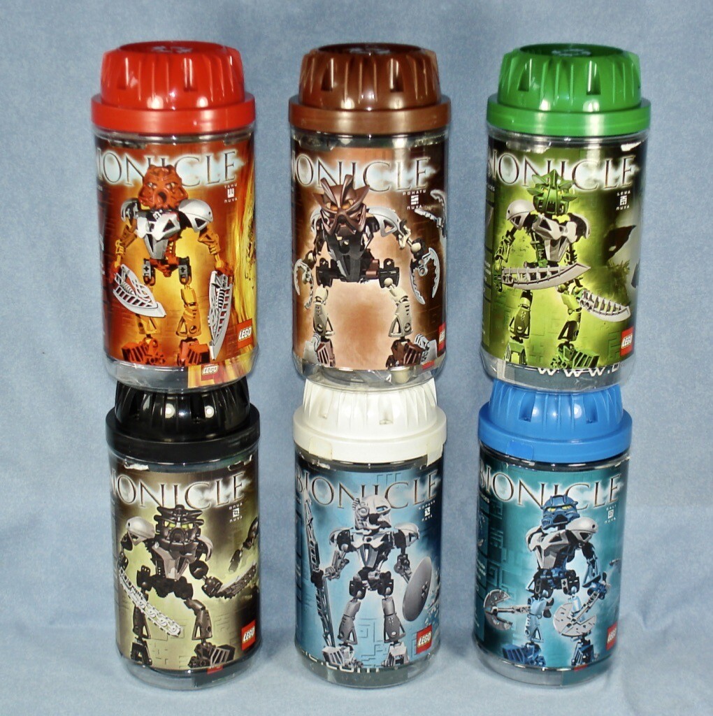 2002 Lego Bionicle ORIGINAL TOA NUVA (8566 - 8572) Complete in ...