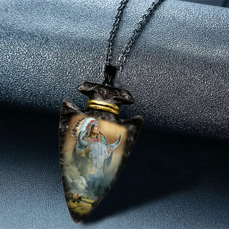 Creative Tribal Leader Tribal Chief Arrowhead Pattern Necklace | eBay