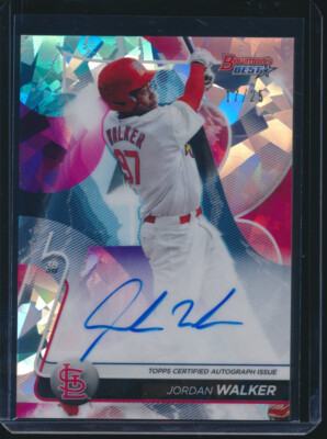 JORDAN WALKER AUTO 2020 Bowman's Best Autograph ATOMIC REFRACTOR #/25 ...