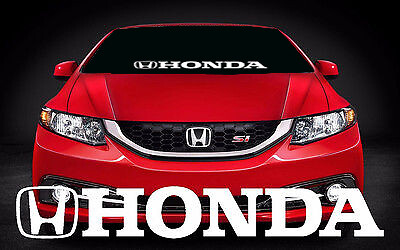 HONDA WINDOW DECALS STICKER COLOR WHITE 24''X5'' FREE SHIPPING | eBay