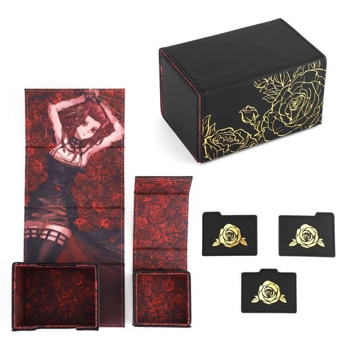 Yugioh Deck Box Amanda LaPalme Akiza Signer X Family Full Grain Leather ...