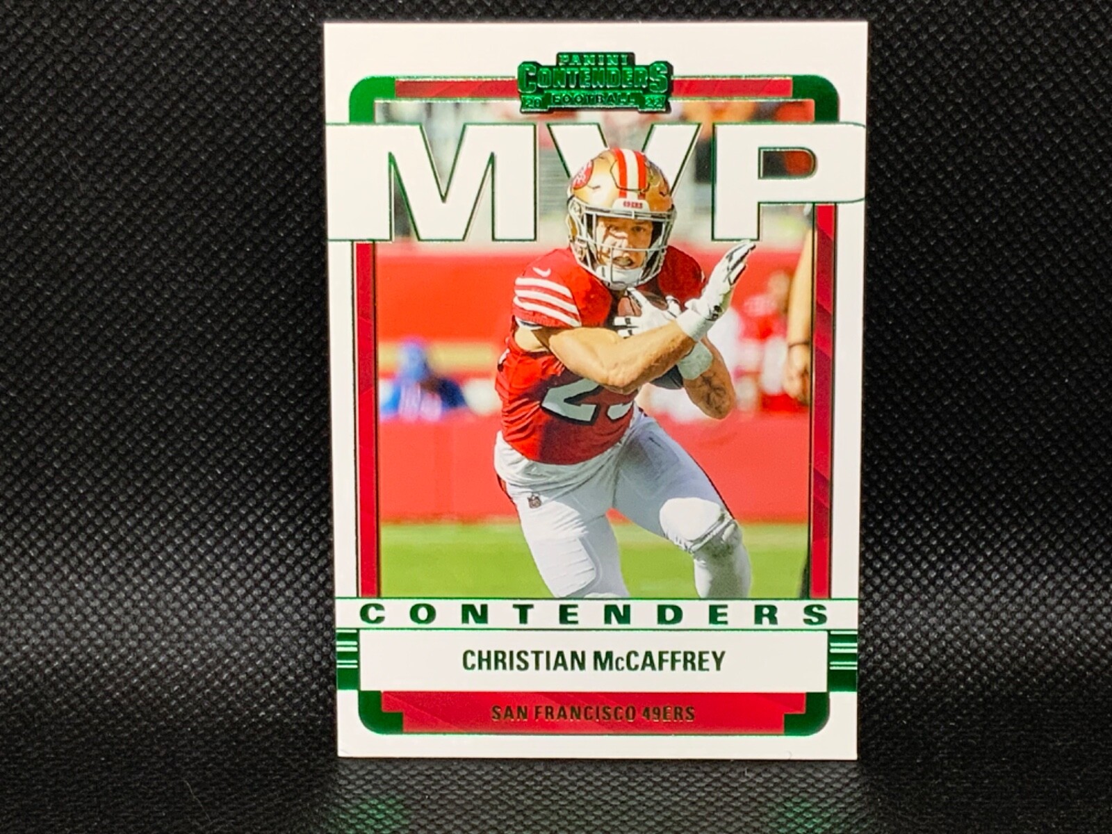 2022 Panini Contenders CHRISTIAN MCCAFFREY Green MVP #MVP-CMC 49ers | eBay