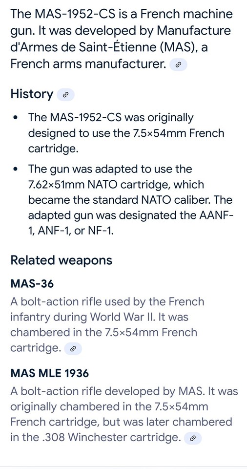 MAS-1952-CS 17inch Rifle/mach Gun Ww2 Era Barrel | eBay