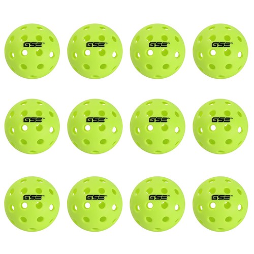 12-Pack Outdoor Pickleball Balls Set. Standard 40 Holes Ball Meet USAPA ...