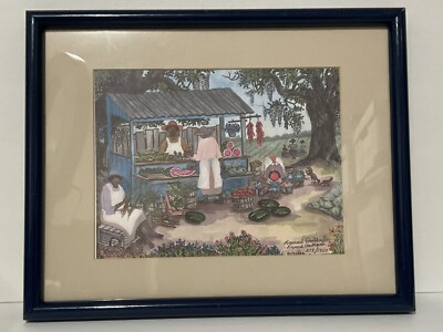 Vintage Ravenel Gaillard Artwork S Carolina Folk Art Signed Lithograph ...