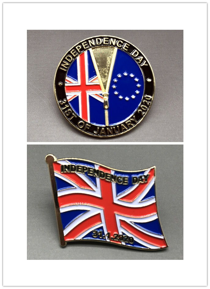 UK Brexit Independence Day Celebration Enamel Pin Badge 31st January ...