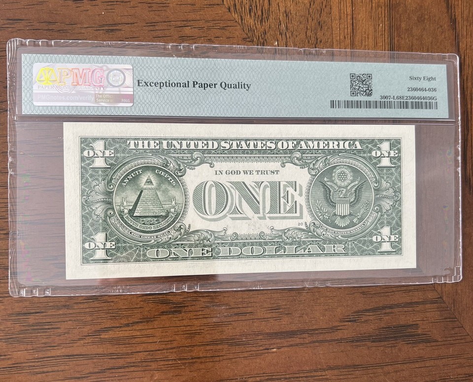 Rare 1 Of 1 Lucky 7s/7 Of A Kind Fancy Serial Number $1 2021 Note UNC ...