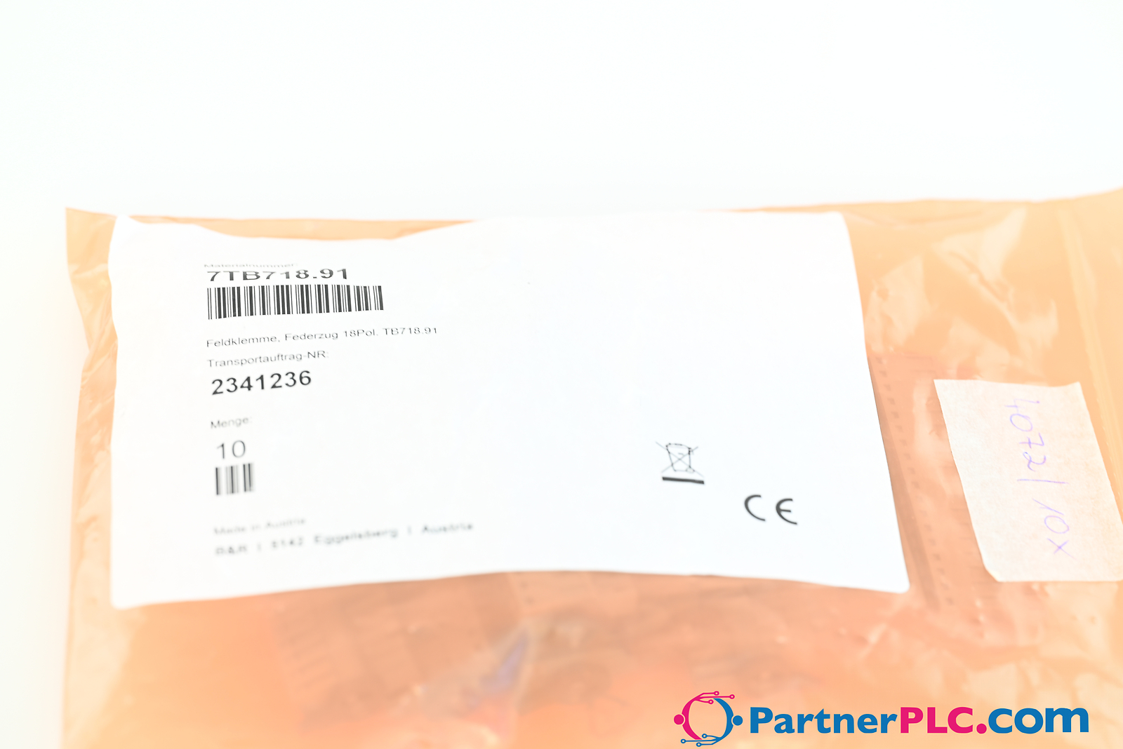 B%26R+Feldklemme+7TB718.91+Terminal+Block+18+Pin+Federzugklemme+7TB718 ...