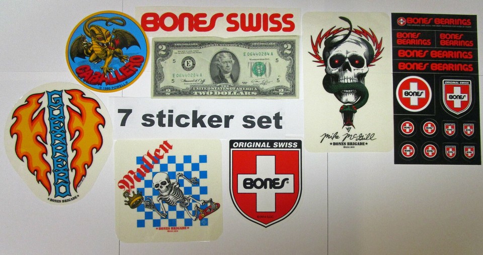 Powell Peralta Skateboard Bones Brigade Sticker Set Lot NEW MINT ...