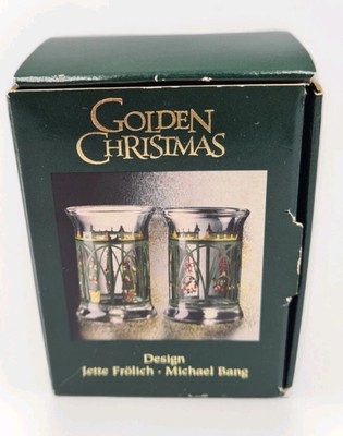 Vintage 1999 Juledramglas Christmas Dram Glass Pair Denmark Jette ...