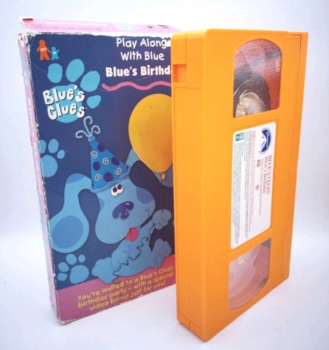 Blue's Clues : Blue's Birthday VHS Tape 1998 Blues Nick Jr Nickelodeon ...