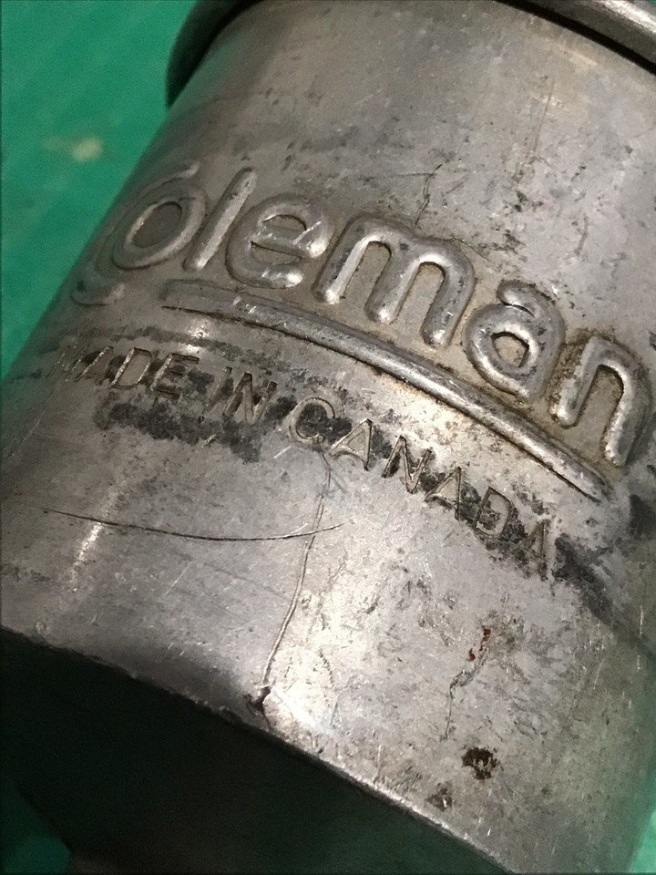 Vintage Rare Coleman Canada Funnel Embossed Letters Fuel Filter | eBay