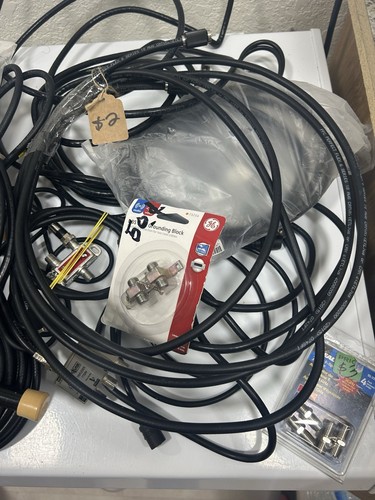 Giant Lot Coax/AV Cables/Splitters/Connectors/Ethernet/AC Adapters | eBay