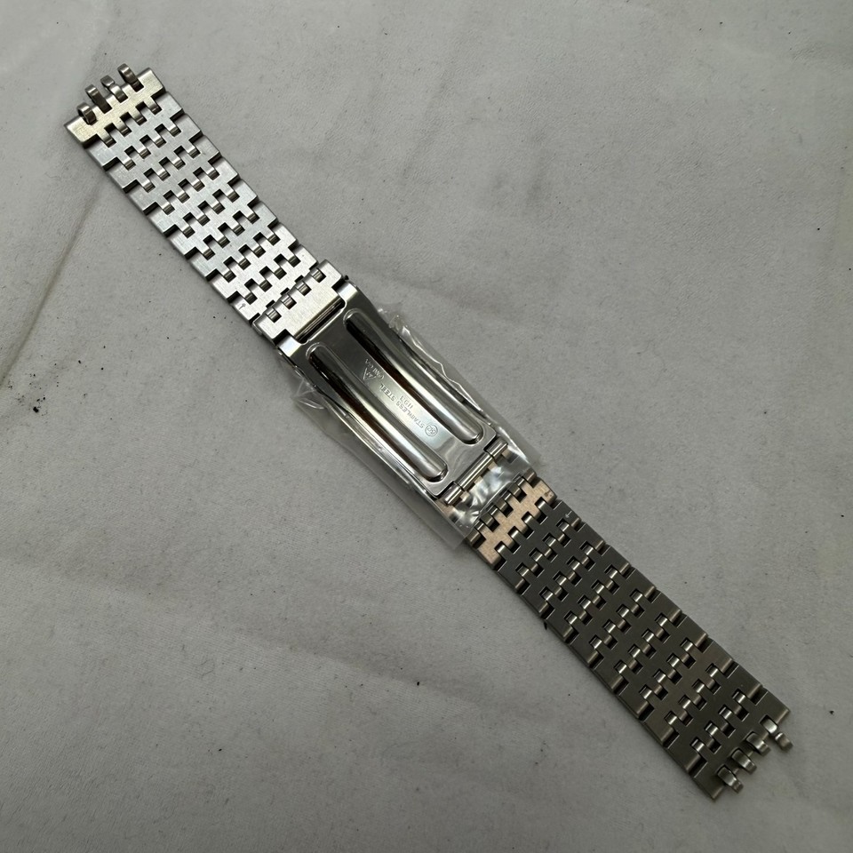 Vintage OMEGA 1193 Mint condition missing end links steel Bracelet ...