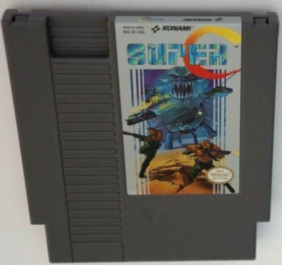 1990 Konami SUPER C Contra Nintendo NES Video Game Made In Japan Very ...