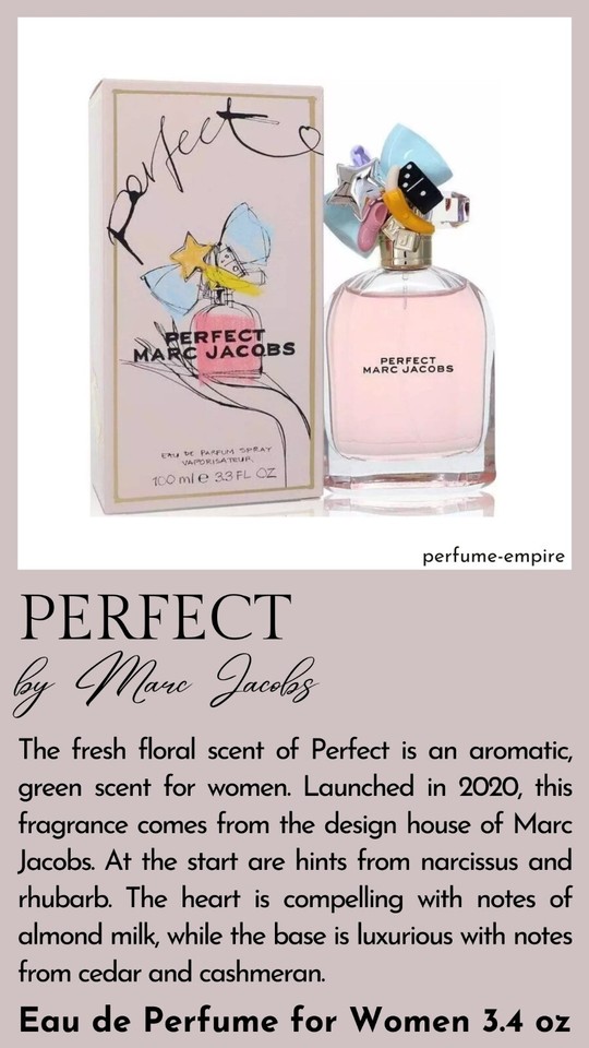 Perfect by Marc Jacobs perfume for women EDP 3.3 / 3.4 oz New in Box ...