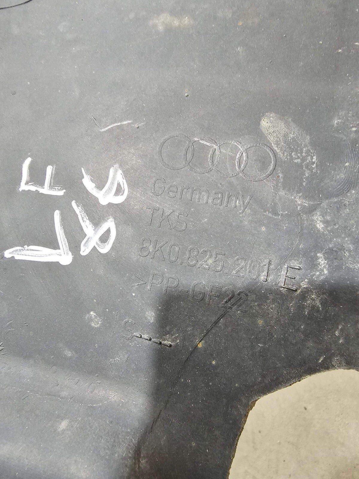 2009-2016 AUDI A4 S4 FRONT LEFT UNDERBODY SHIELD PANEL OEM 8K0825201E ...