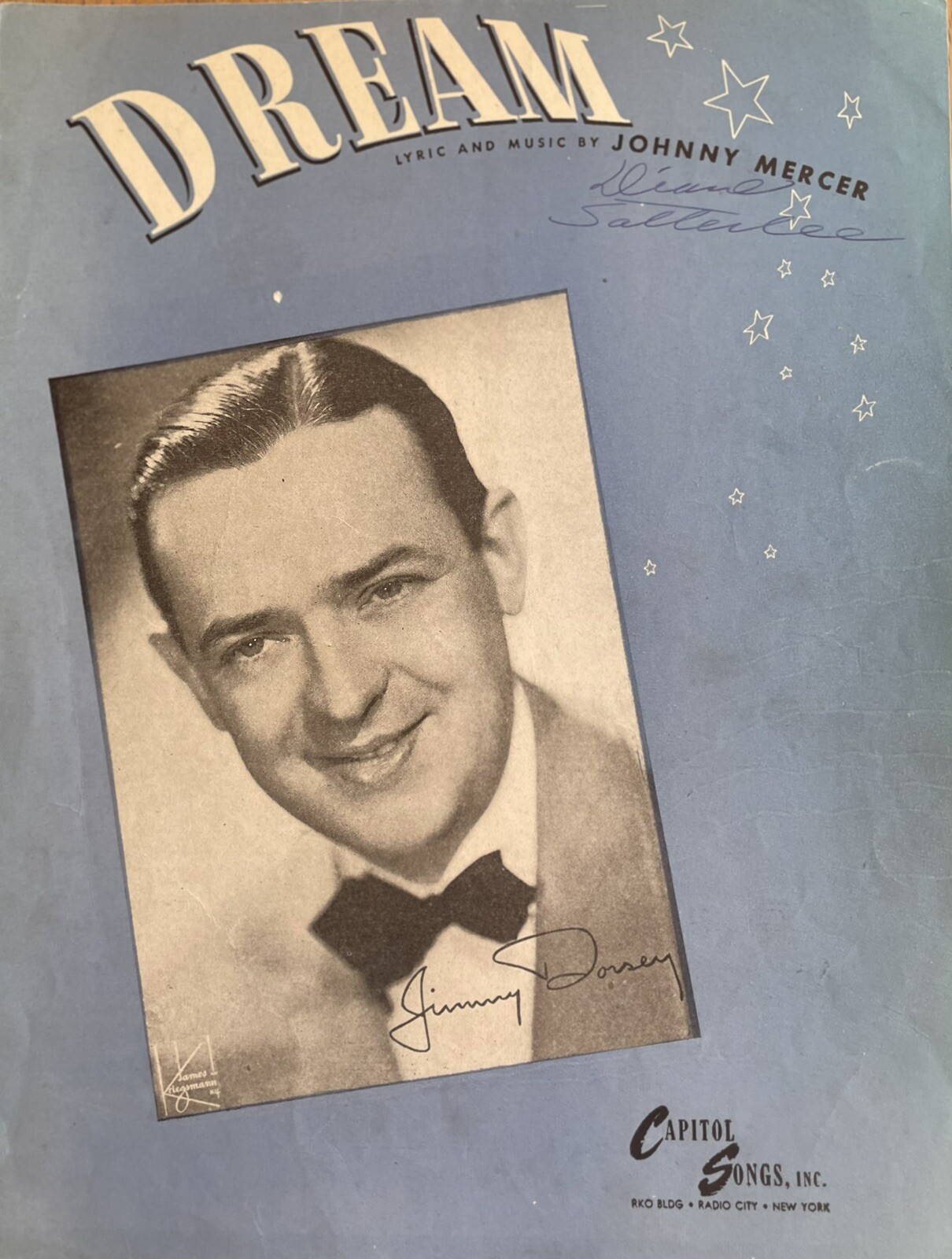 Johnny Mercer “Dream” 1945 Vintage Sheet Music Phil Brito RKO Radio ...
