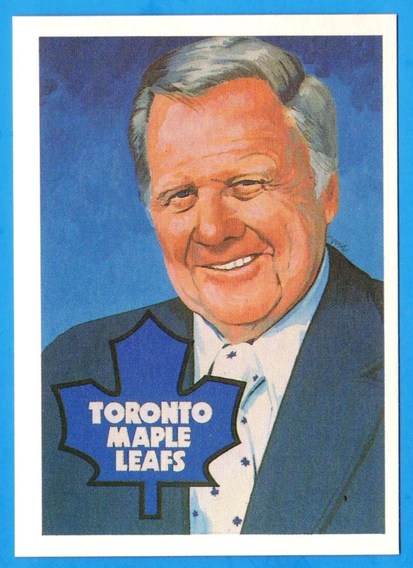 Harold Ballard 1985 Cartophilium Hockey Hall of Fame #63 (ex-mt ...