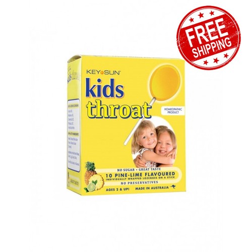 Key Sun Kids Throat Pine-Lime Isomalt Aconite Phytolacca Flavoured 10 ...
