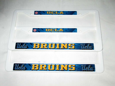 TWO (2) UCLA BRUINS EMBOSSED LICENSE PLATE FRAMES #5w - NEW | eBay