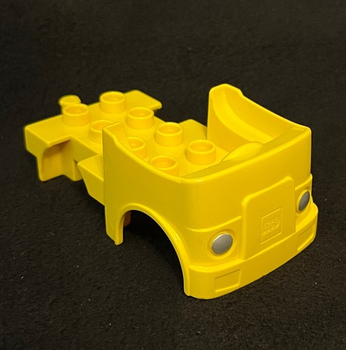 LEGO DUPLO Yellow TRUCK Vehicle CONSTRUCTION w/ Hitch Hook Body ONLY ...