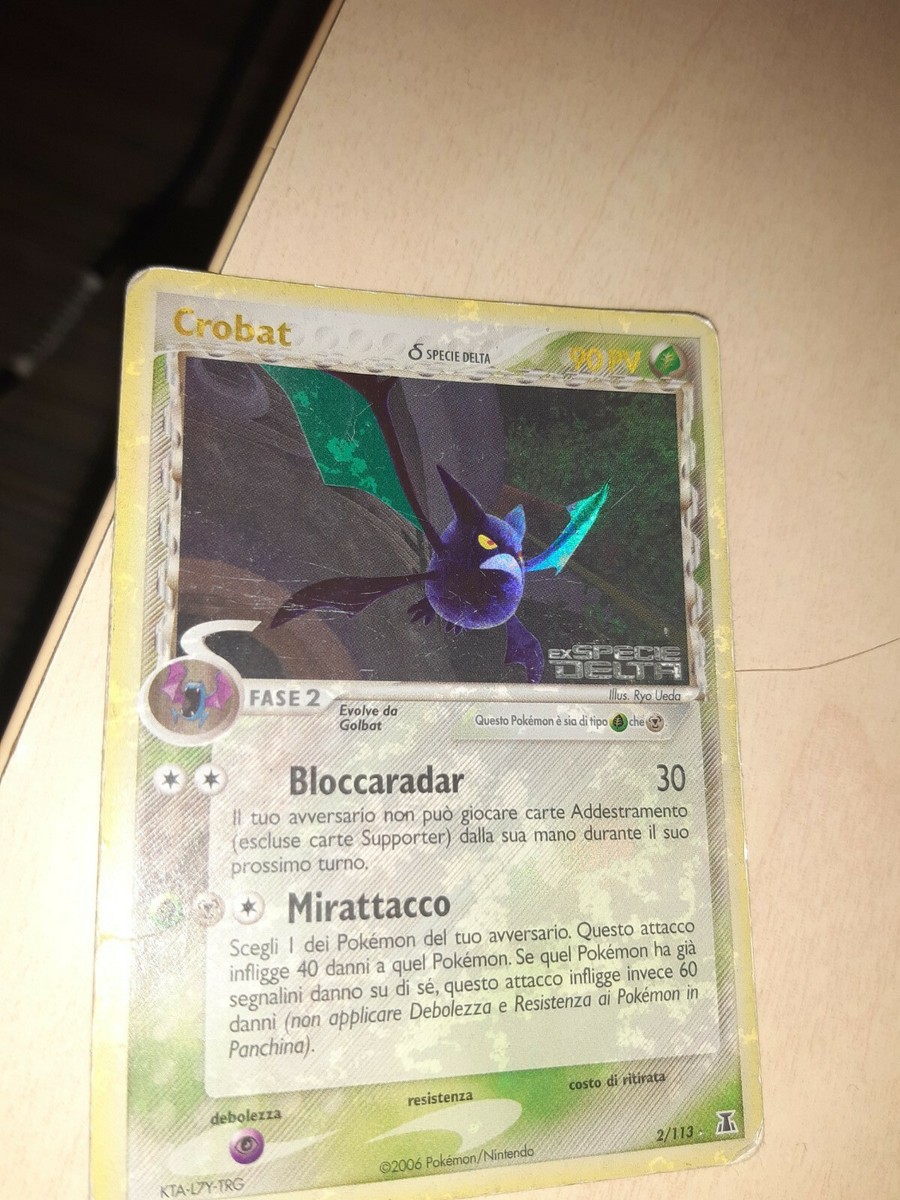 Carta Crobat Terrifying Pokémon Fact No.169: Crobat's Bloodthirsty