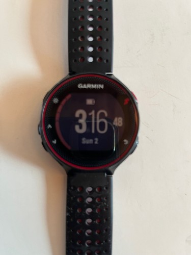 Garmin Forerunner 235 GPS Running Watch - Black and Red | eBay