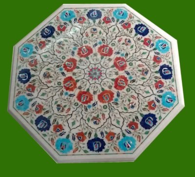 24" center Table Top Inlay lapis floral work Handmade Home & Garden ...